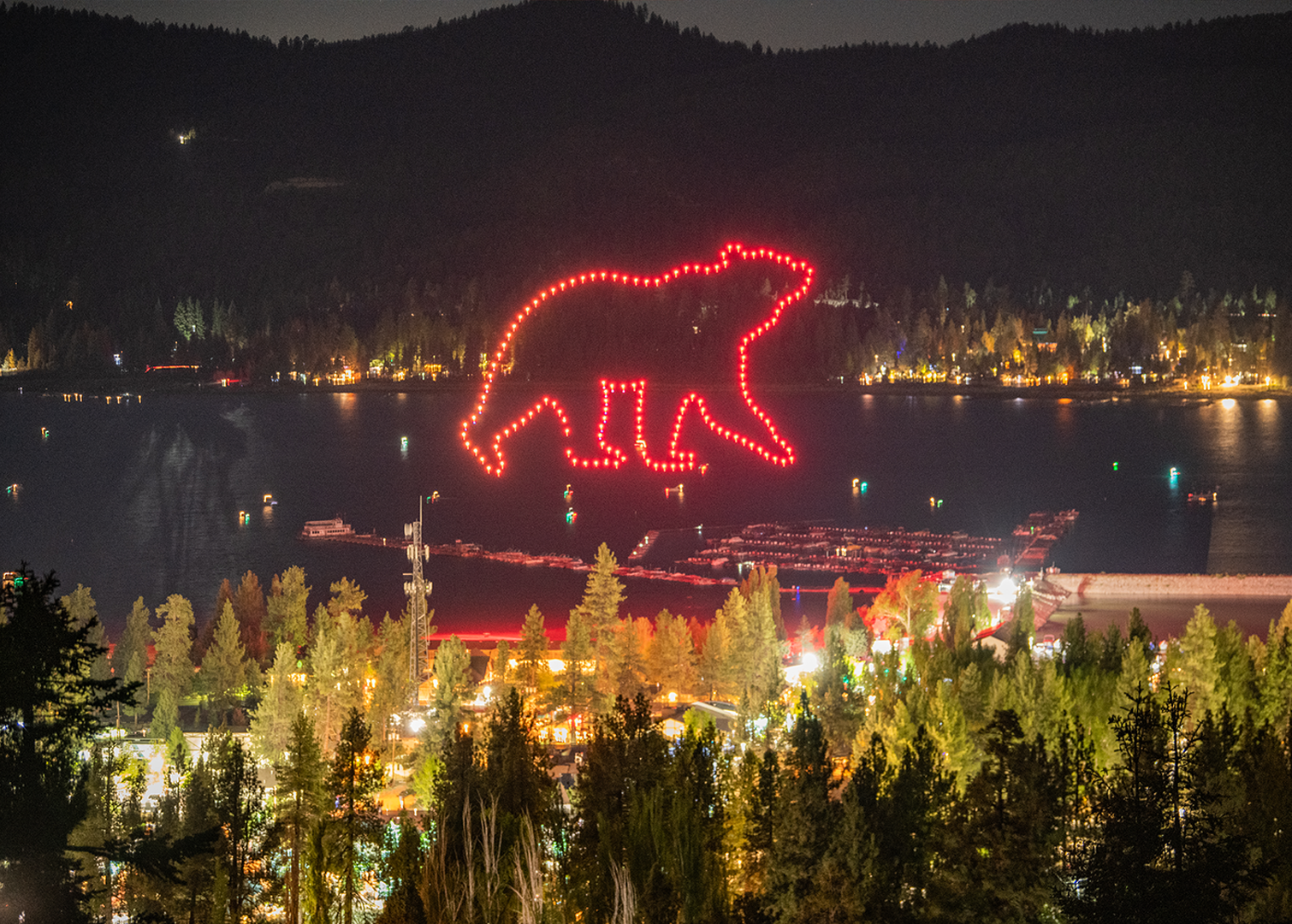 Big Bear Labor Day Drone Show - Destination Big Bear